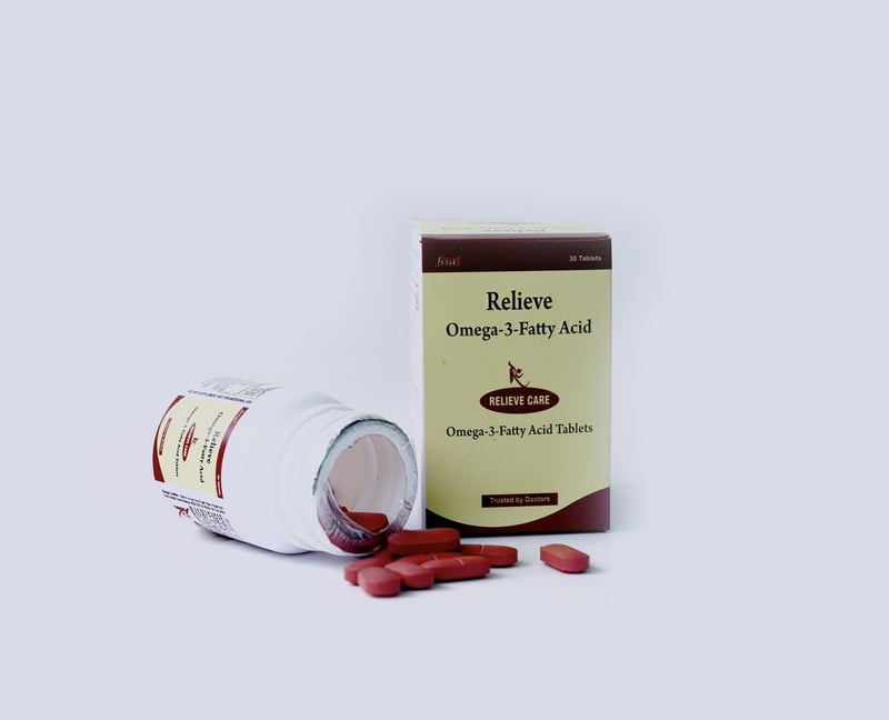 Relieve Omega 3 Fatty Acid Tablets | Revitalize Your Health